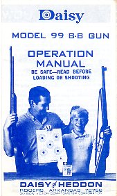 Daisy Model 99 Manual, Vintage Gun Catalogs