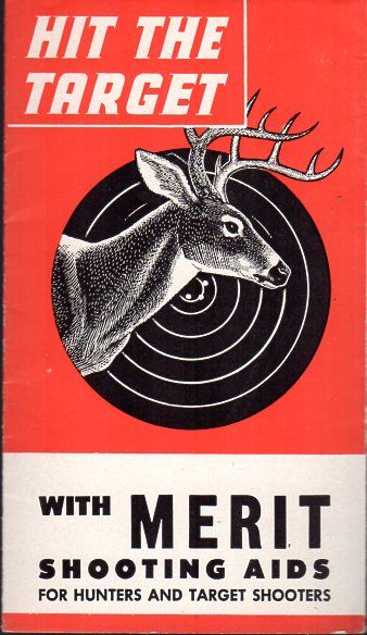 1950 Merit Shooting Aids Folder, Vintage Gun Catalogs