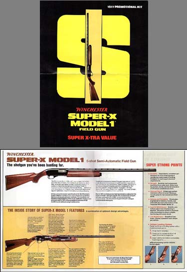 1977 Super-X Model-1 Dealer Flyer, Vintage Gun Catalogs